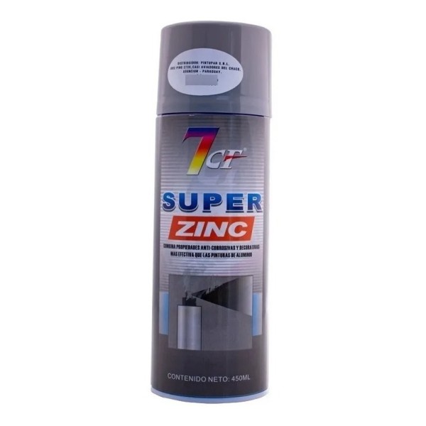 Pintura Spray 7cf Galvanizado En Frio Zincado Rich 400ml Tyt - TYT ...