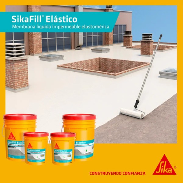 Sika Membrana Líquida 20l 20kg - Impermeabilizante Techo Color Blanco ...